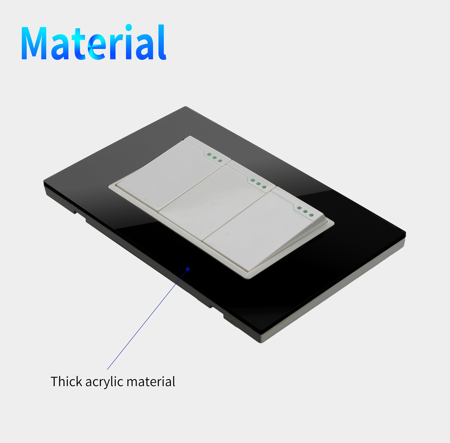 High Quality Modern Luxury 110V 220V Aluminium Metal Light Switches ...